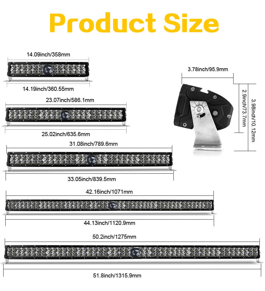 Laser Led Light Bar Super Bright Off Road with Exposure distance 2000m ...