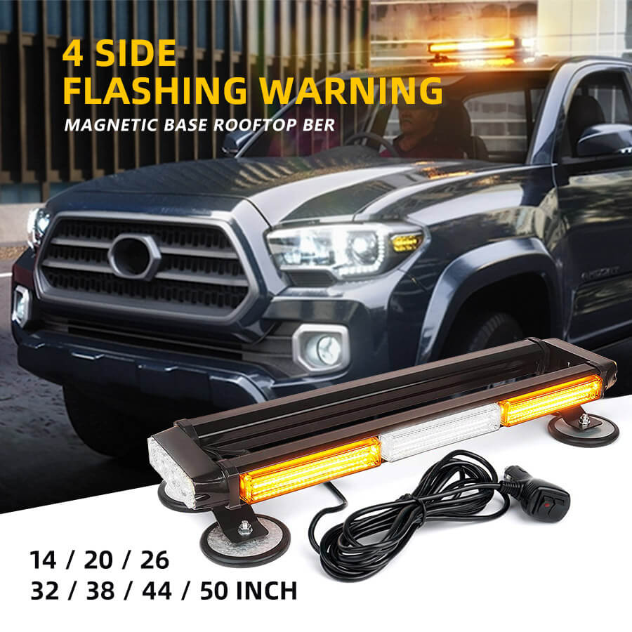 4 Sides Magnetic Base Emergency Flashing light Bar BS-L03 from China ...