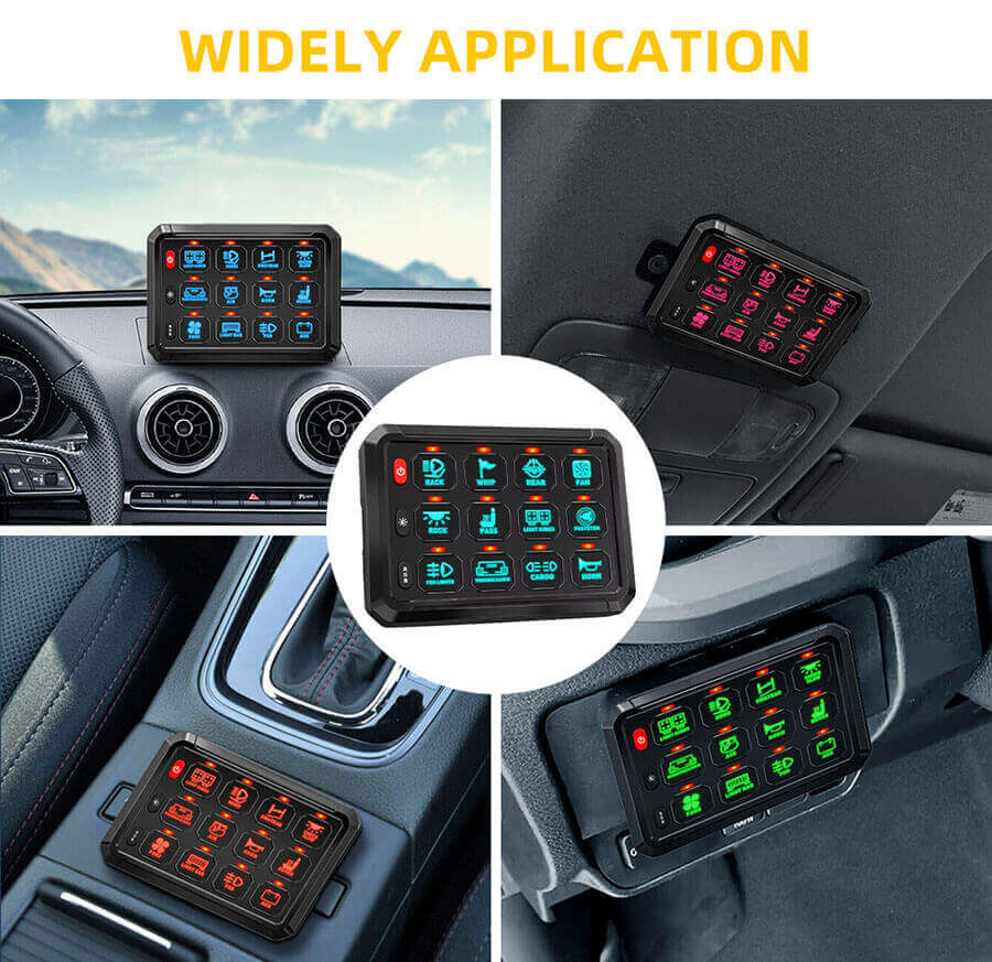 12 Gang Car Switch Panel Wholesale for 12V Vehicle and Boat from China ...